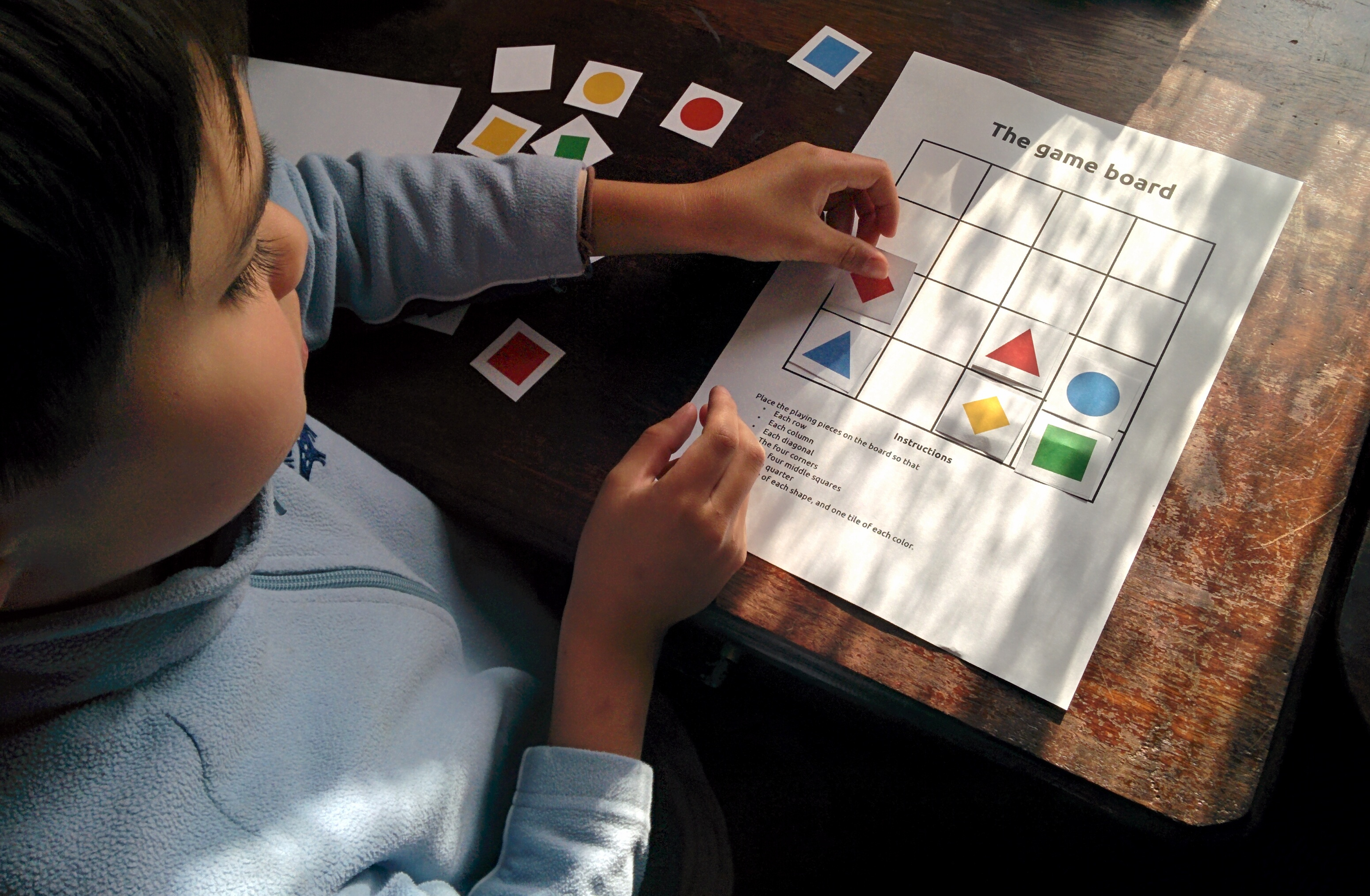 Printable Latin Square Puzzle Dr Mike s Math Games For Kids