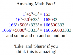 Amazing Math Fact image for Facebook – Math Games for Kids Blog